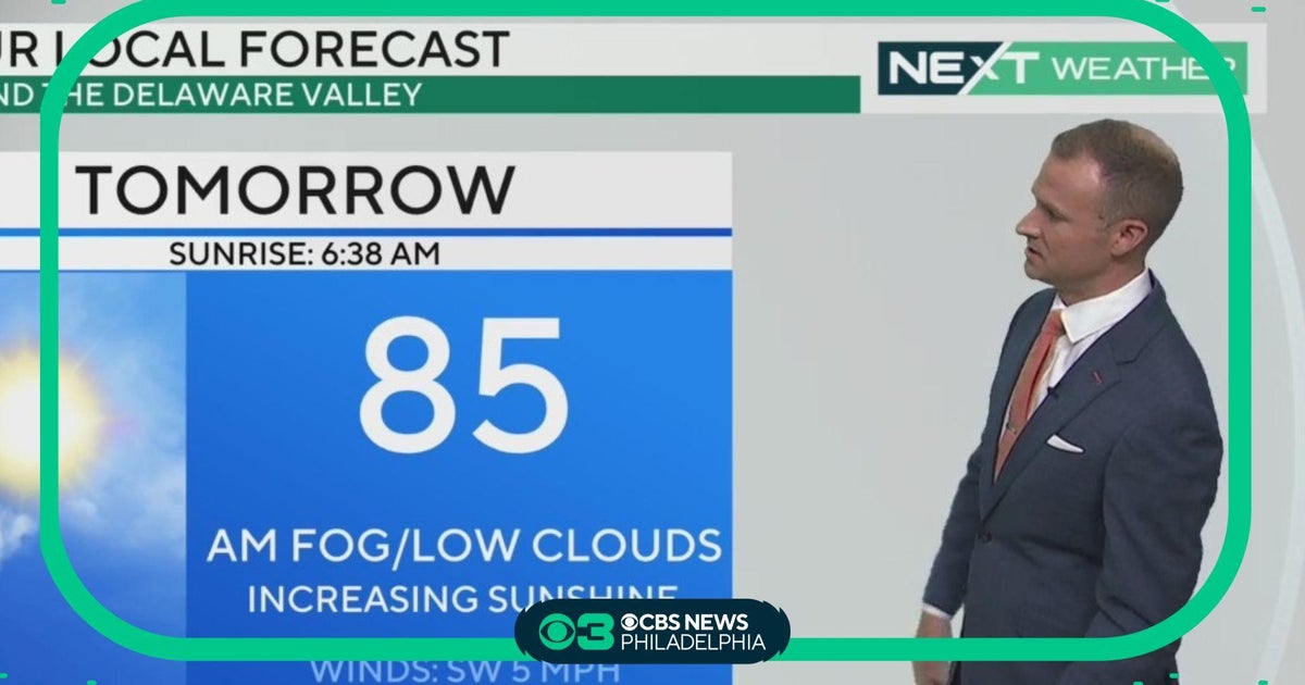 NEXT Weather: Low clouds, fog to start on Tuesday - CBS Philadelphia