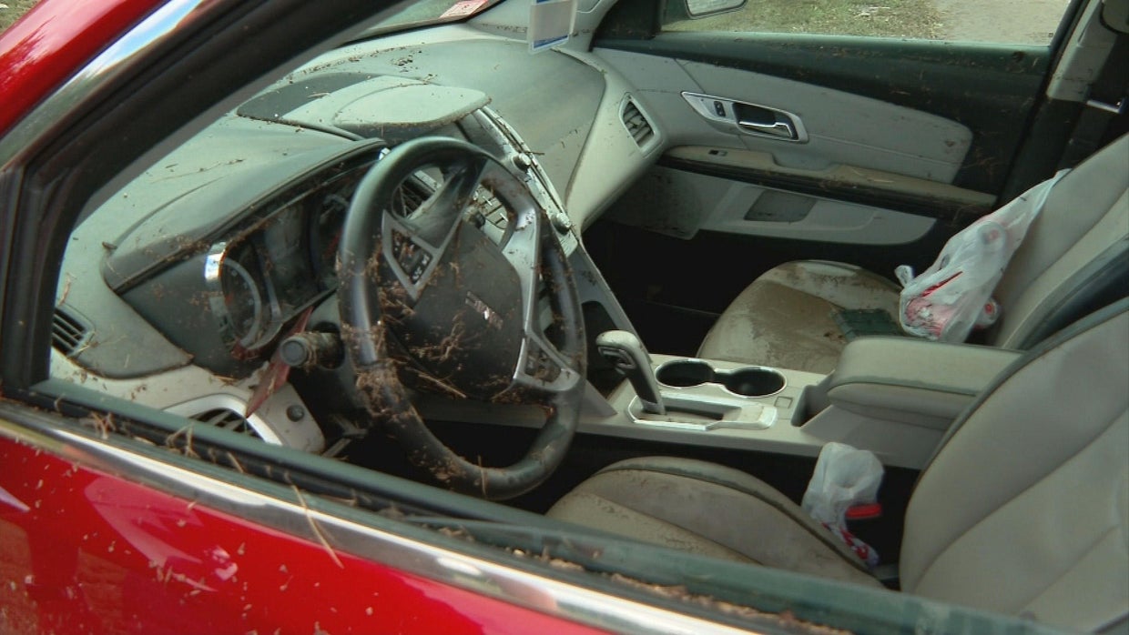 Dozens of cars totaled after flooding in Leominster - CBS Boston