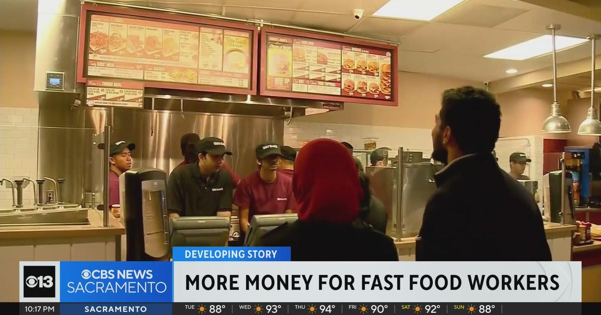 California fast food workers set to get big boost in pay - CBS Sacramento