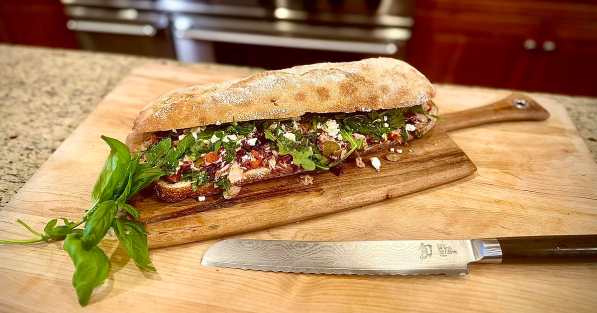 Cooking with Rania: Mediterranean Tuna Ciabatta Sandwich - CBS Pittsburgh