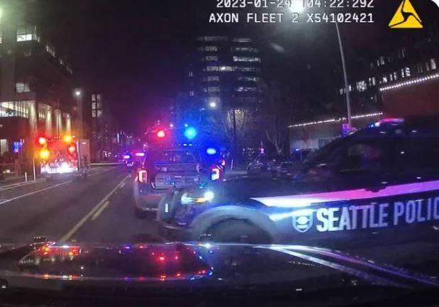 Seattle Officer Daniel Auderer off patrol duty after laughing about ...