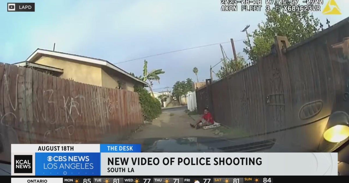 LAPD officers shoot man armed with replica handgun - CBS Los Angeles