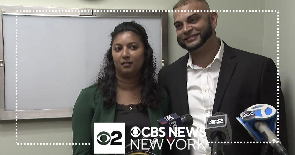 MTA contractor honored for saving man who was pushed onto tracks - CBS ...