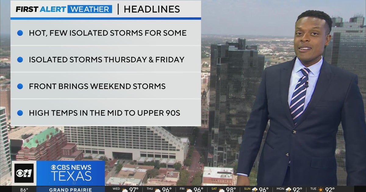 Wednesday's warm mix of clouds, sun - CBS Texas