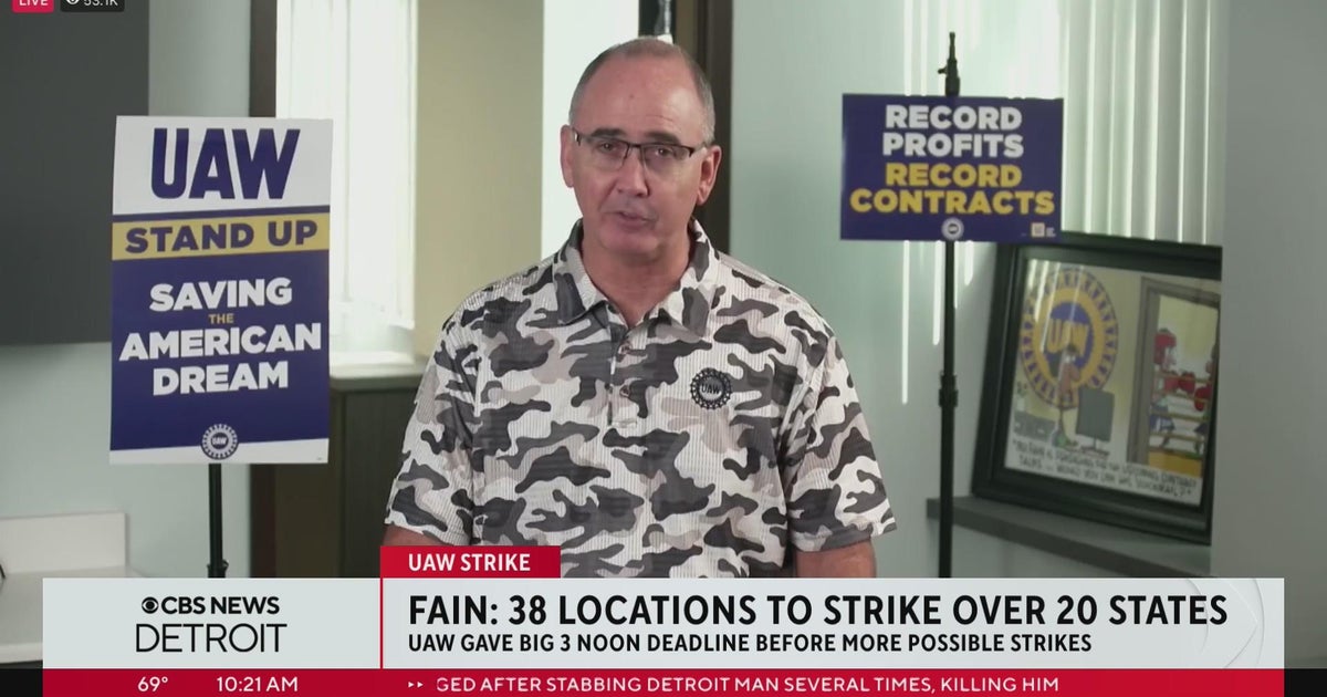 UAW President Shawn Fain calls for strikes against all GM, Stellantis ...