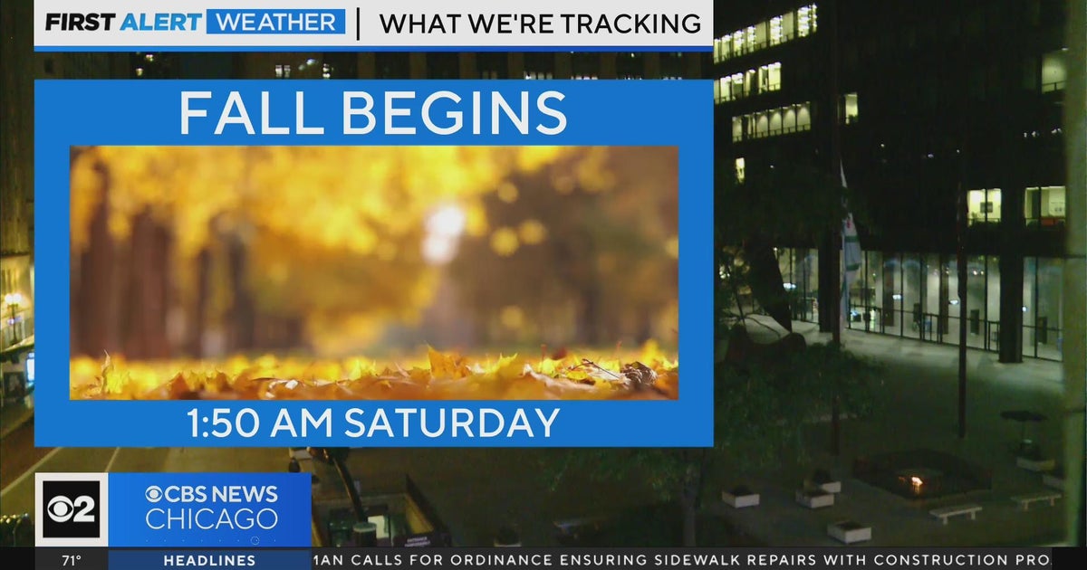 Chicago First Alert Weather: Fall begins early Saturday morning - CBS ...