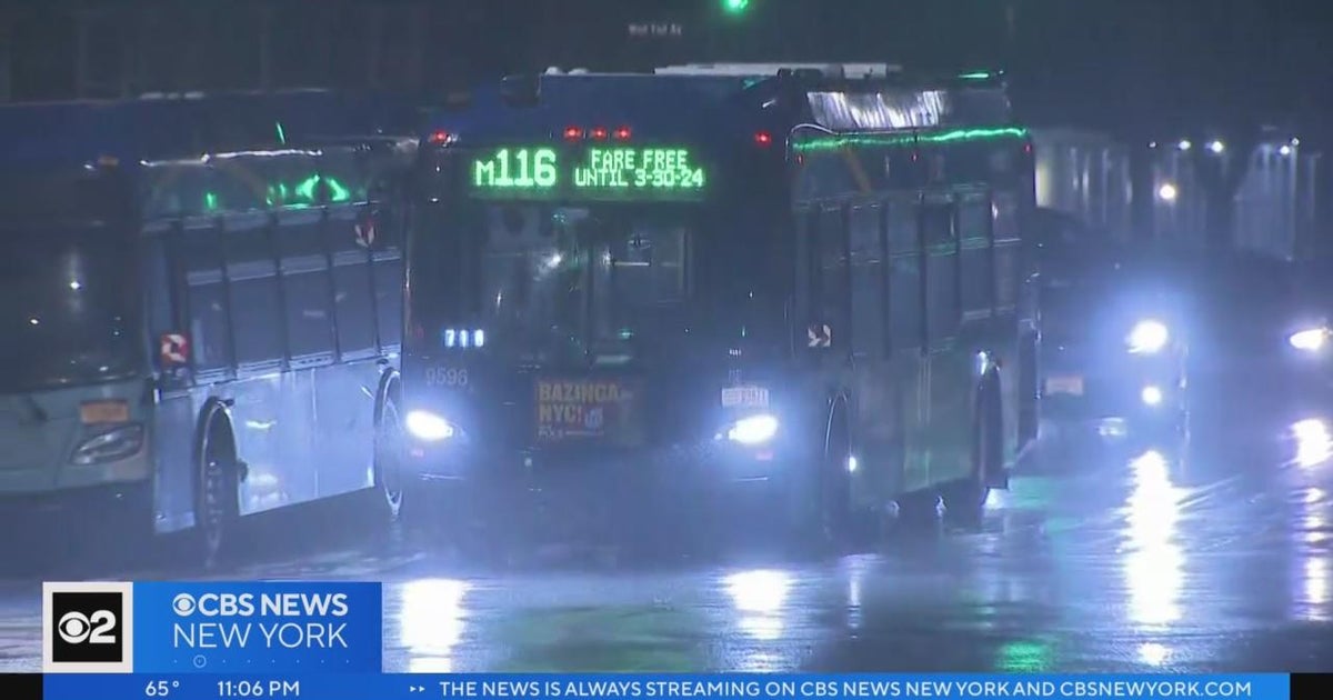 MTA rolls out free bus service in pilot program - CBS New York
