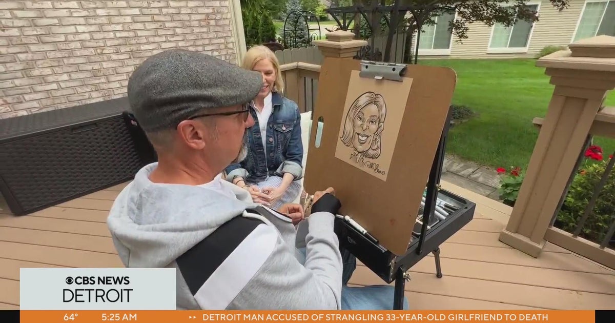 Michigan caricature artist celebrates individuality - CBS Detroit
