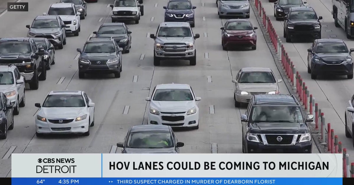 First carpool lanes could be coming to Michigan highways - CBS Detroit