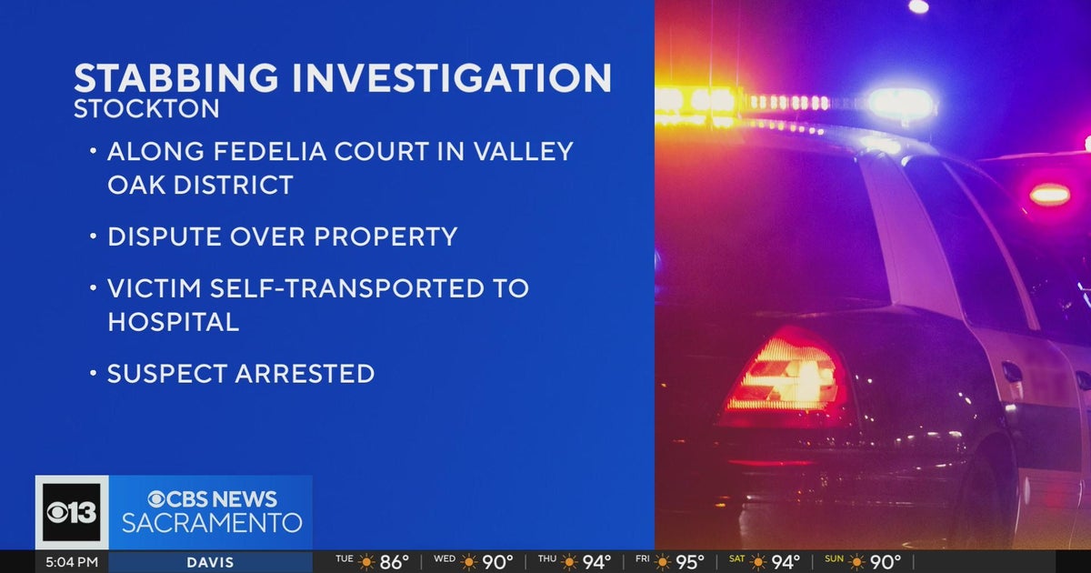 Suspect arrested after stabbing in Stockton - CBS Sacramento