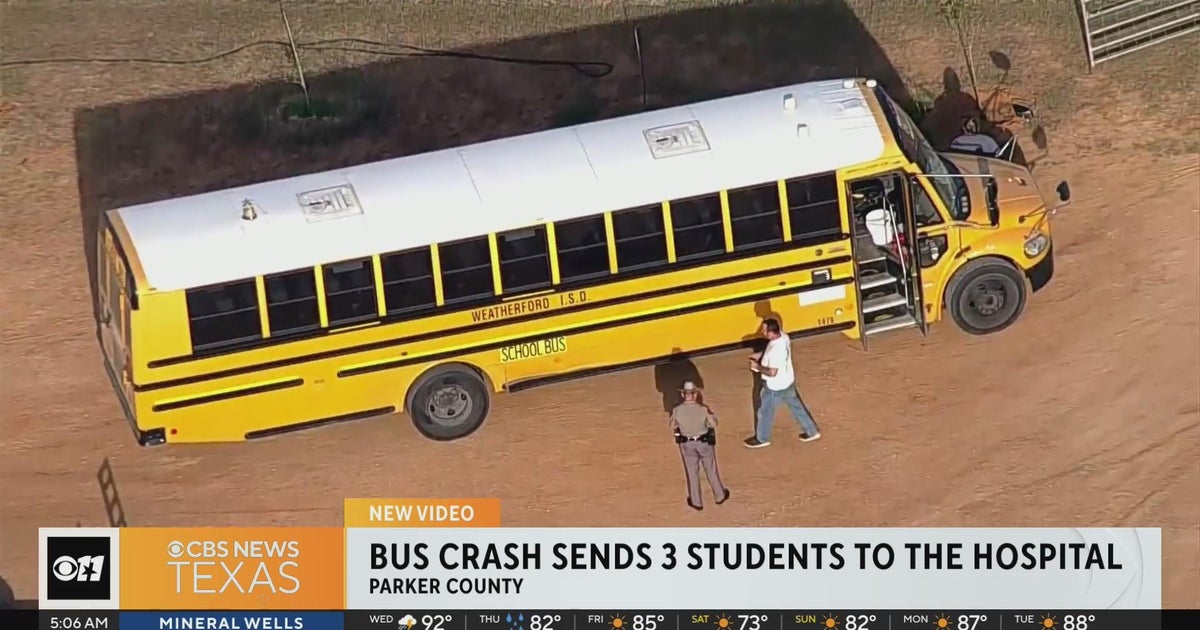 Bus crash sends 3 students to hospital - CBS Texas