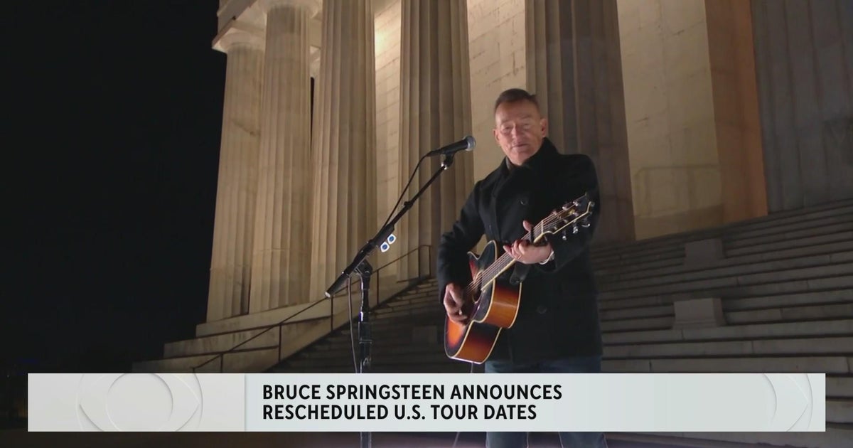 Bruce Springsteen announces rescheduled tour dates - CBS Boston