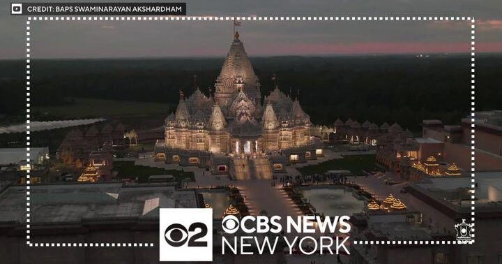 World's largest Hindu temple outside of India opens in New Jersey - CBS ...