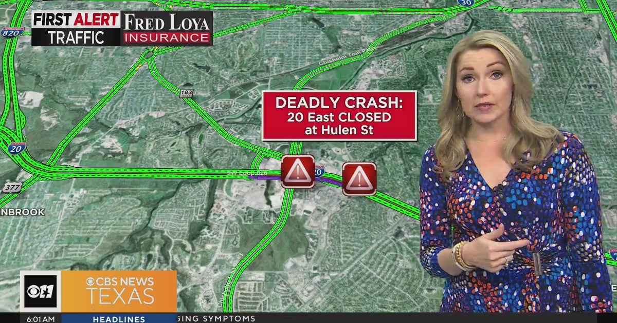 Deadly crash prompts closure on I-20 - CBS Texas