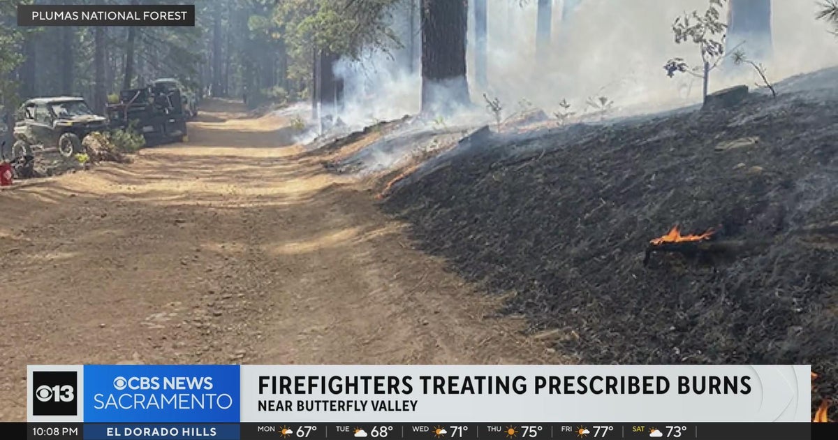 Firefighters in Northern California conducting prescribed burns - CBS ...