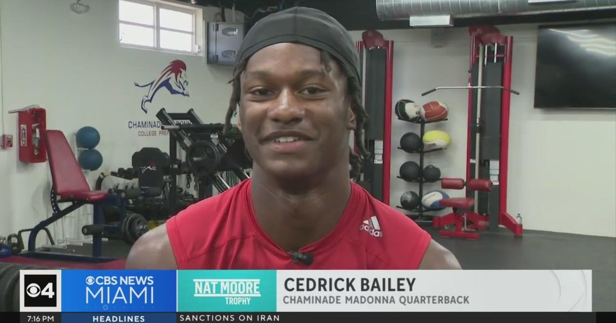 Cedrick Bailey: CBS Nat Moore Trophy nominee, QB at Chaminade-Madonna College Preparatory - CBS ...