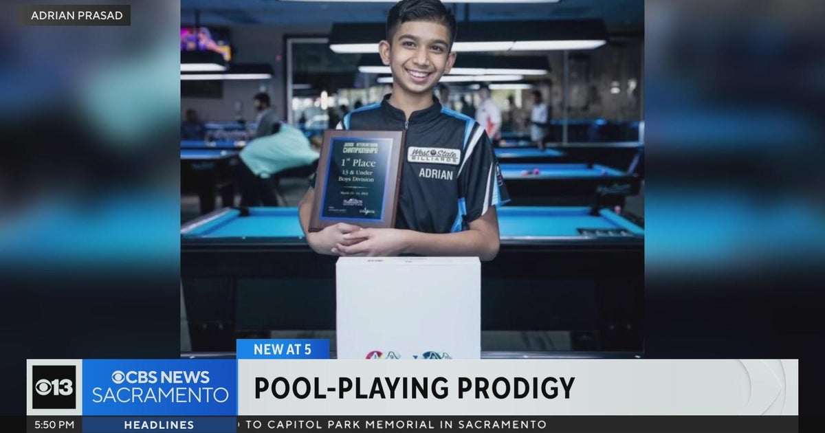 Pool-playing prodigy from Sacramento aiming for world title - CBS ...