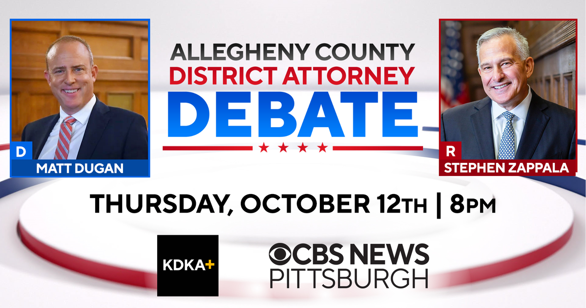 KDKA+ hosts Allegheny County district attorney debate between Stephen ...