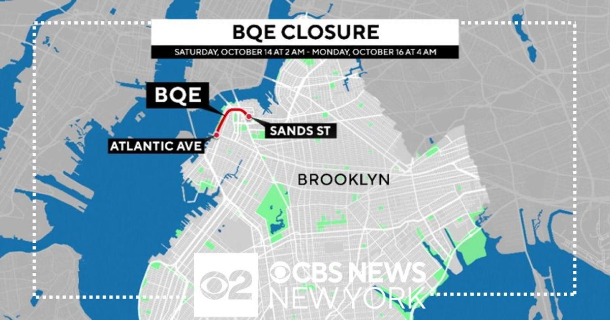 BQE repair work prompts major road closures this weekend - CBS New York