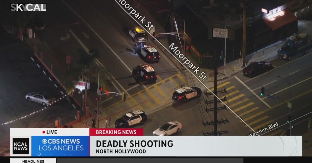 At least 1 person killed after shooting in North Hollywood - CBS Los ... At least 1 person killed after shooting in North Hollywood - CBS Los ...
