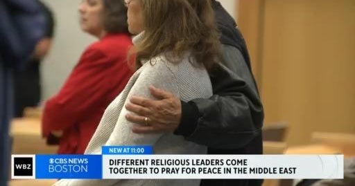 Brookline synagogue hosts multifaith service amid Israel war - CBS Boston
