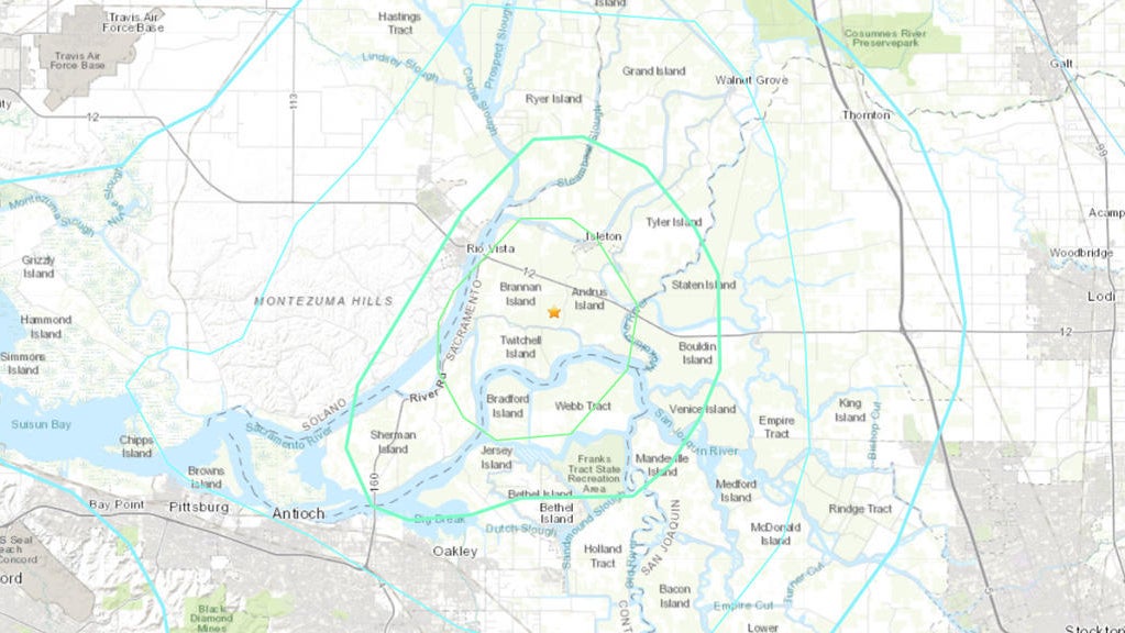Magnitude 4.2 earthquake strikes near Isleton in the Delta, triggers ...