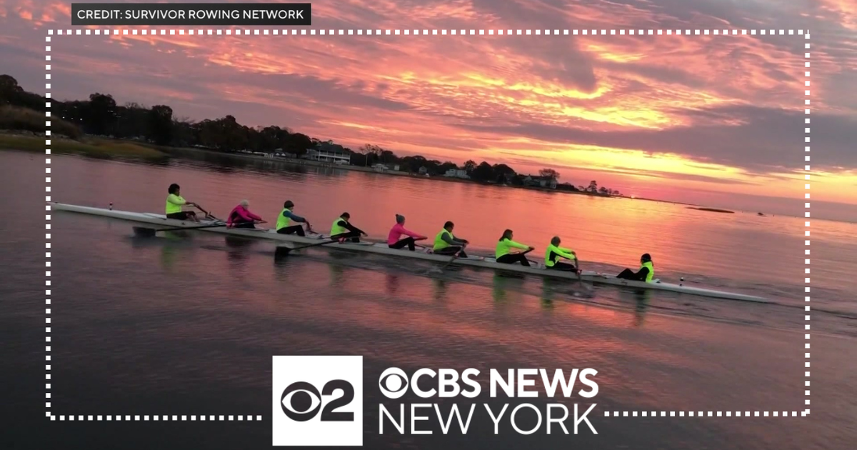 Rowing to raise money and awareness about breast cancer - CBS New York