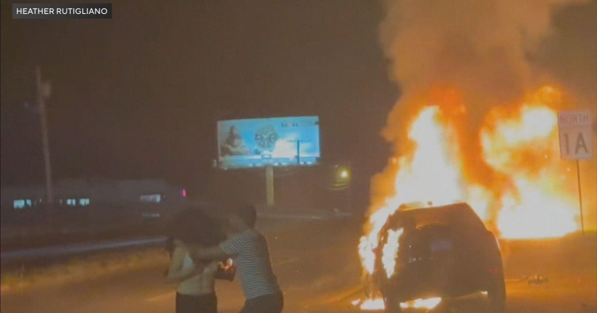 Something Out Of A Movie Video Shows Good Samaritan Save Burning