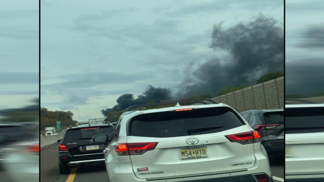 Cellphone video, images capture PA Turnpike tanker fire aftermath - CBS ...