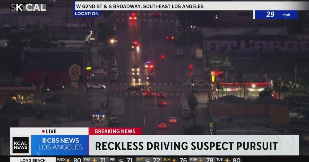 Reckless driving suspect arrested after pursuit in South LA - CBS Los Angeles