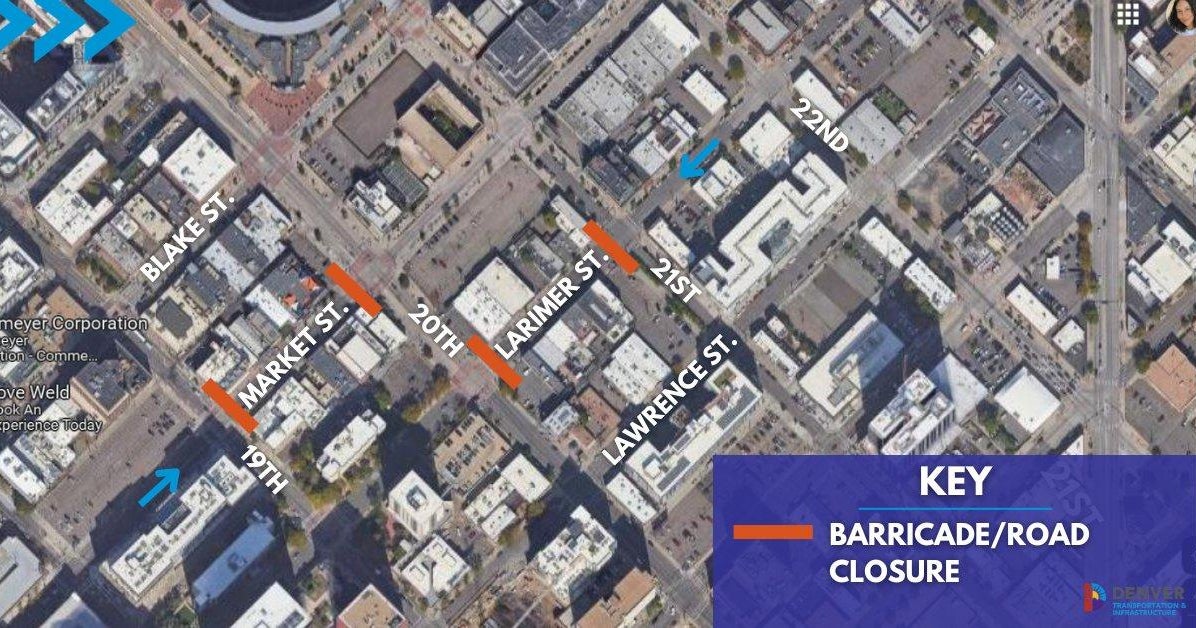 Denver police announce road closures in LoDo this weekend to manage ...