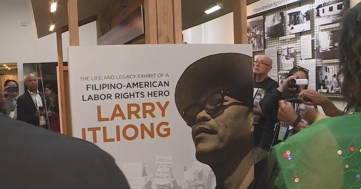 California exhibit honors labor leader Larry Itliong - CBS Sacramento