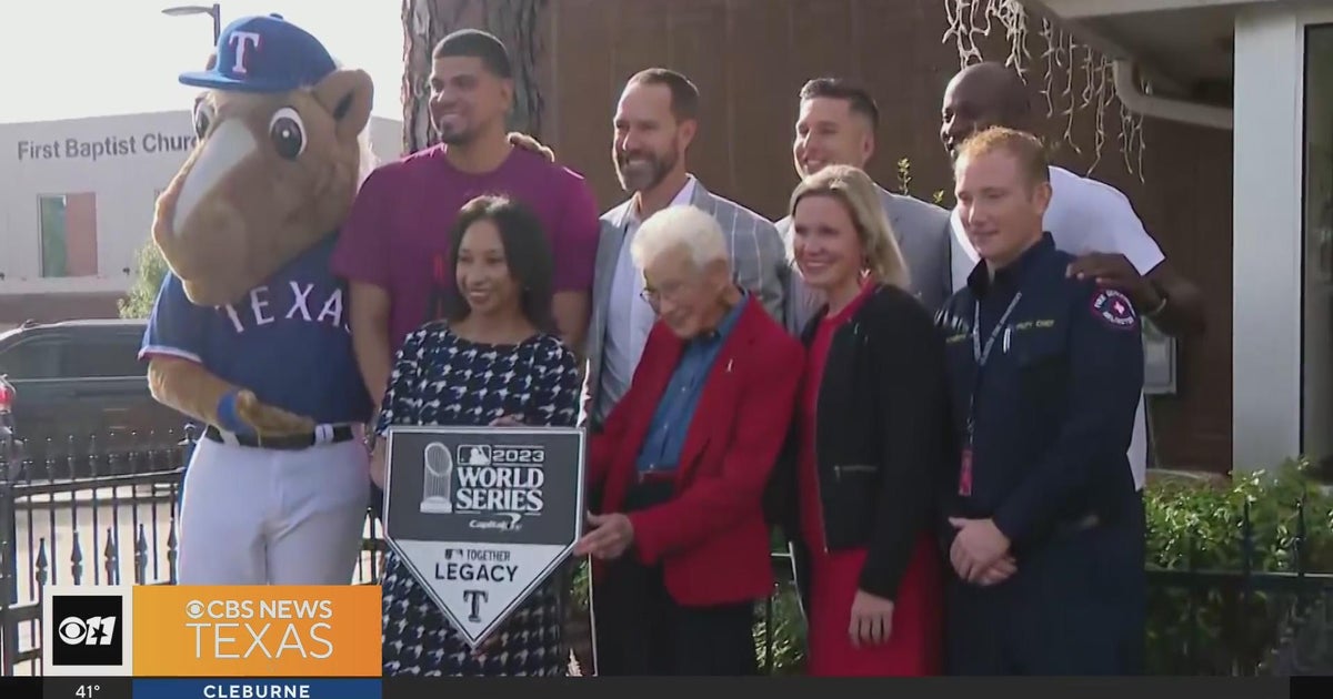 Rangers give back to the community with World Series Legacy gift - CBS ...