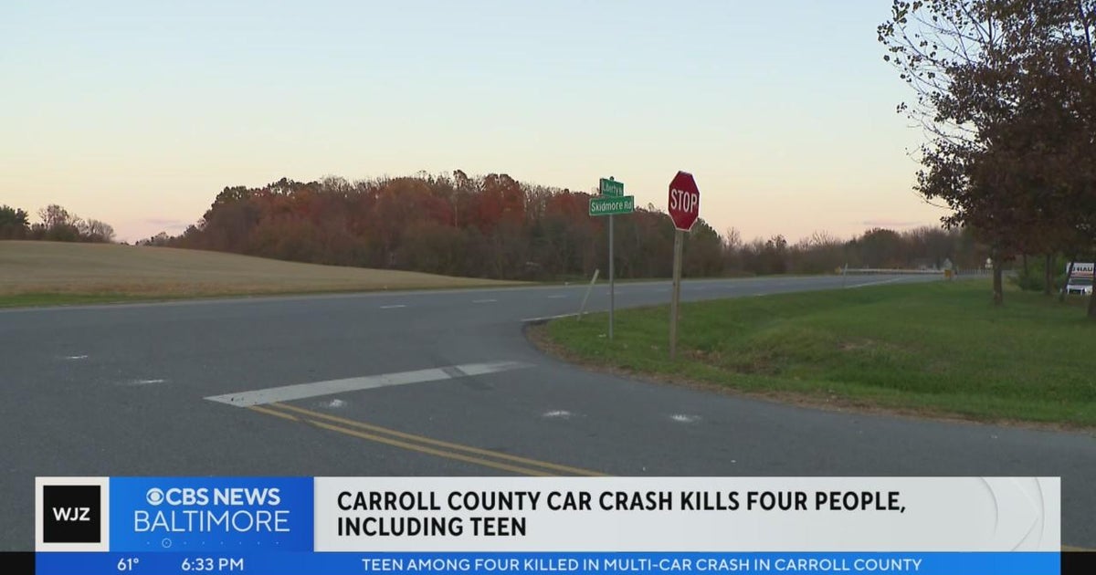 Teen among four killed in multi-car crash in Carroll County - CBS Baltimore
