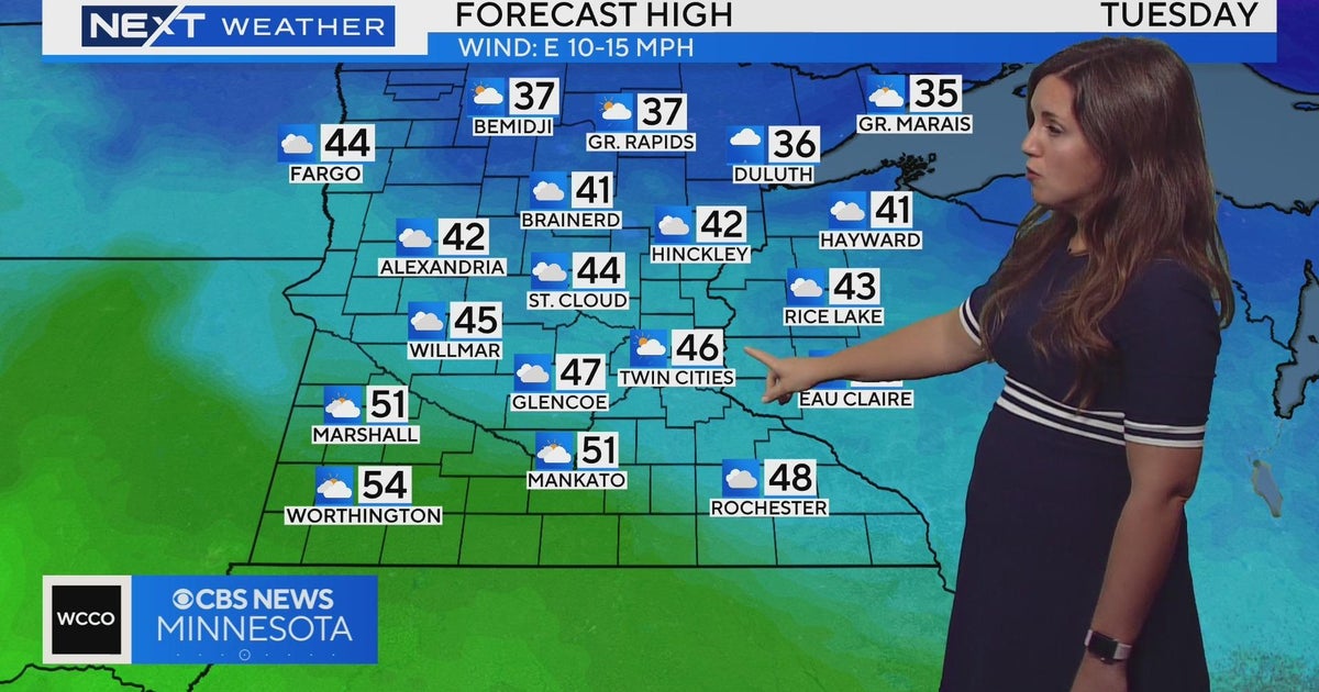 Warmer, windy Sunday, with rain up north - CBS Minnesota