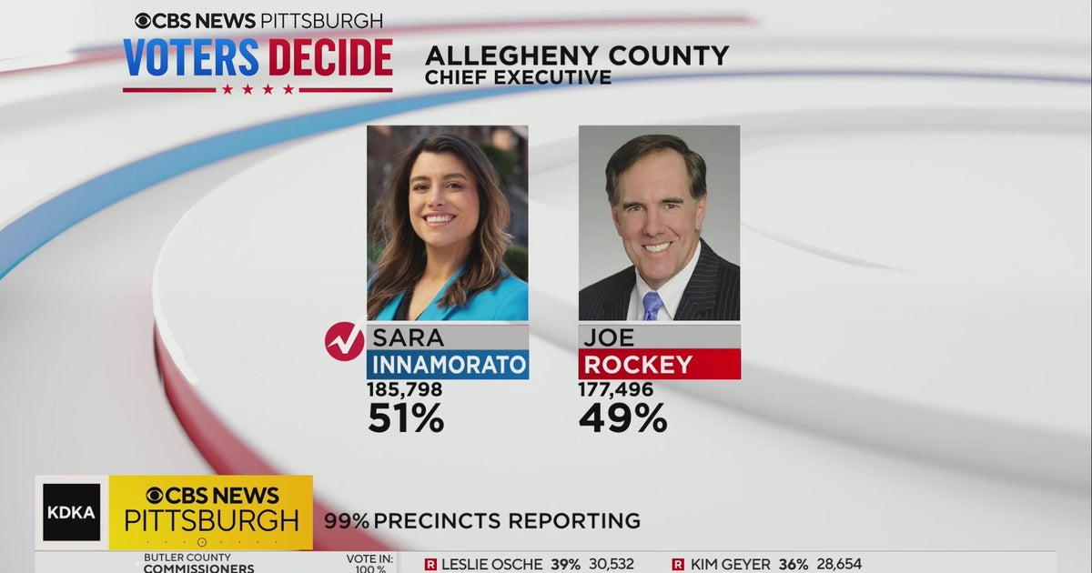 Democrat Sara Innamorato wins Allegheny County executive race - CBS ...