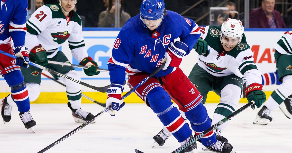 Rangers break open tight game with 3 in third, beat Wild - CBS New York