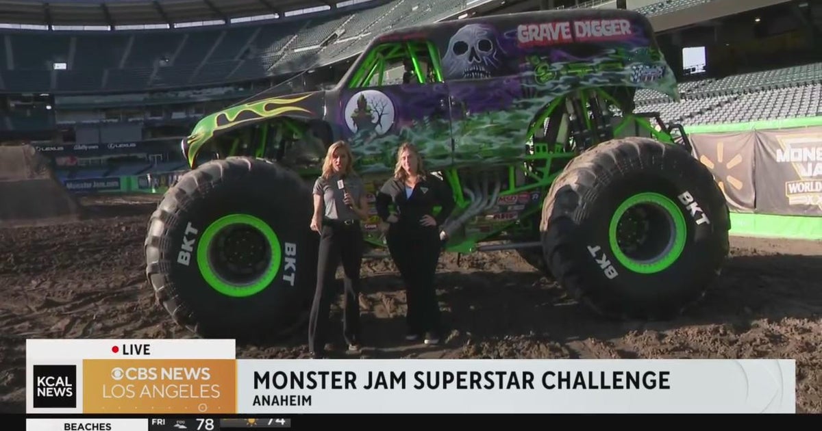 A look at the Grave Digger monster truck with Krysten Anderson ahead of ...