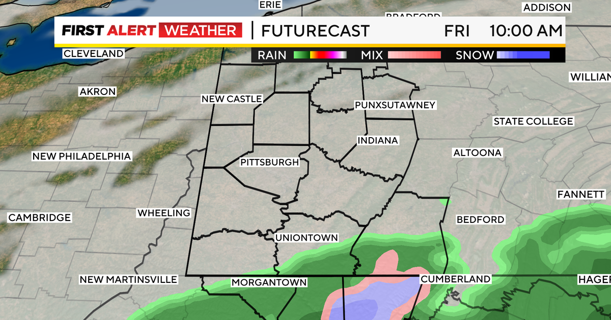Pittsburgh Weather: A rain-free weekend on the horizon - CBS Pittsburgh