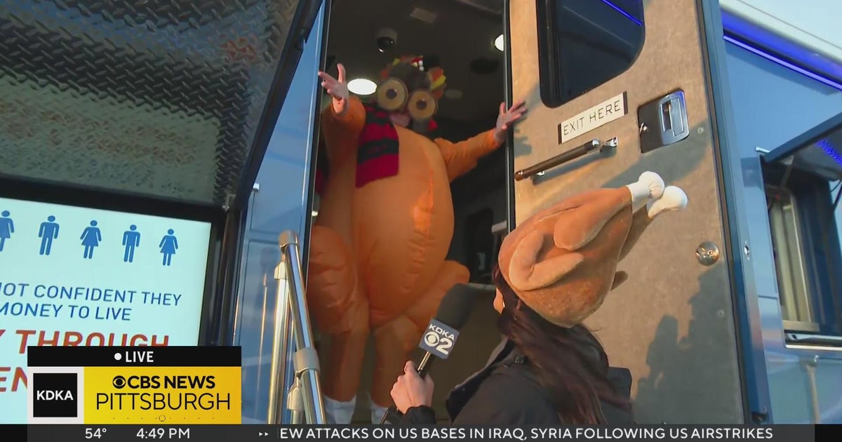 Gobbling, wobbling and raising money for the KDKA-TV Turkey Fund - CBS ...