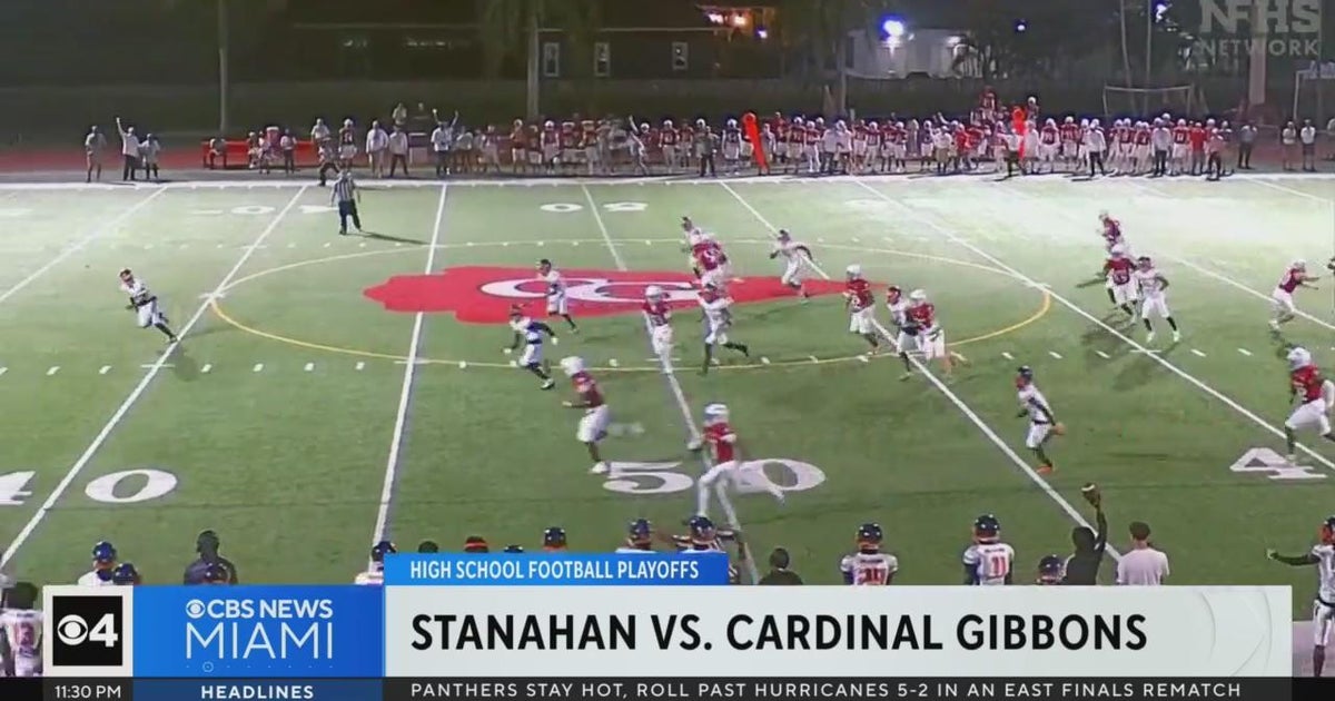 High School Football Report: Cardinal Gibbons vs. Stranahan - CBS Miami
