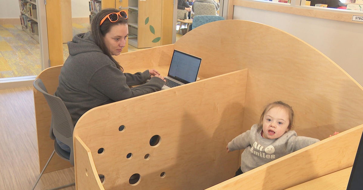 Combined desk and playpen a welcome addition for parents at Marlboro ...
