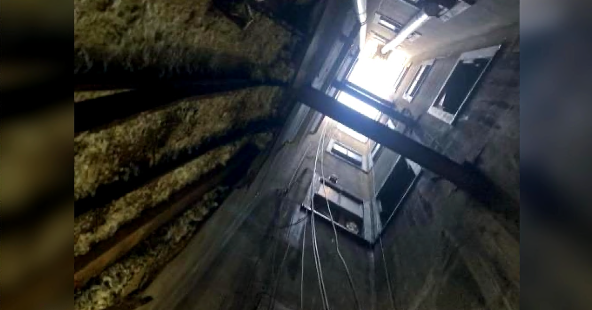 Photos show shaft through which Chicago firefighter fell - CBS Chicago
