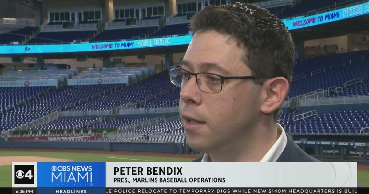 Marlins introduce Peter Bendix as head of baseball operations - CBS Miami