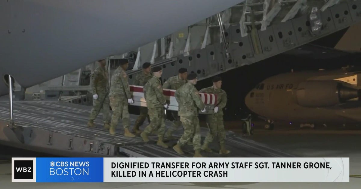 Dignified transfer for Army Staff Sgt. Tanner Grone killed in ...