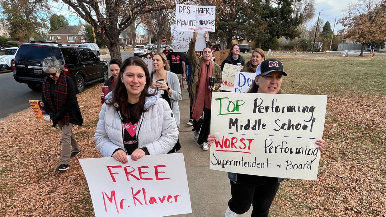 Colorado faculty, parents, students join "walk-in" at McAuliffe ...