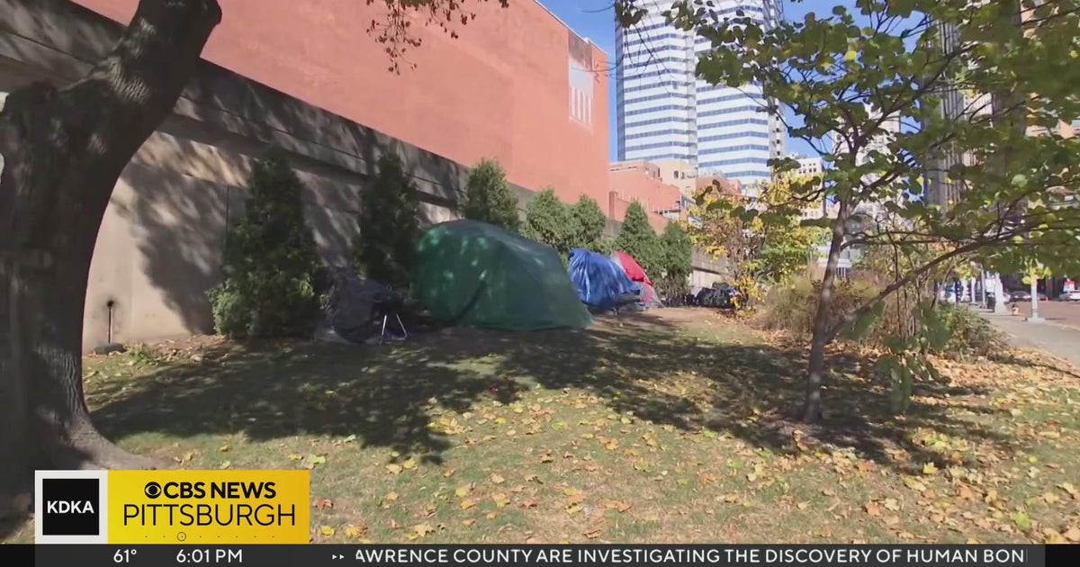 Allegheny County winter preps for homeless camps - CBS Pittsburgh