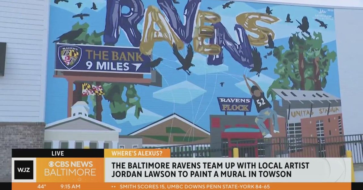 Where's Alexus? In Towson learning about the artist behind a new Ravens ...