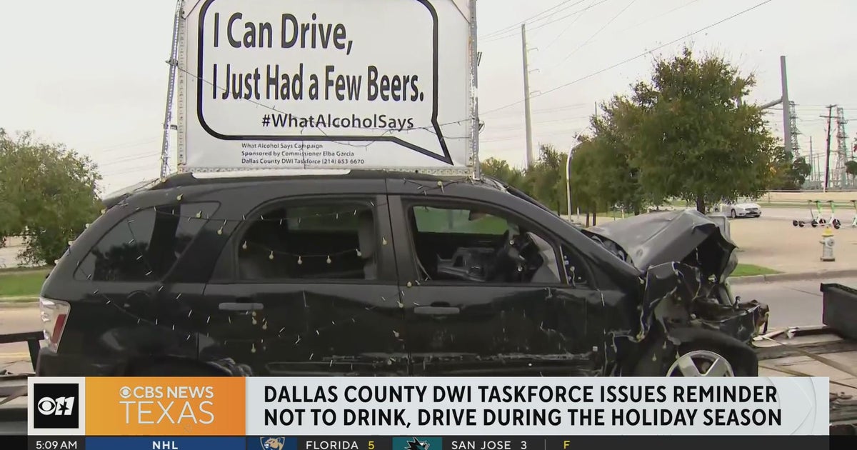 Dallas County DWI taskforce issues reminder to not drink and drive ...