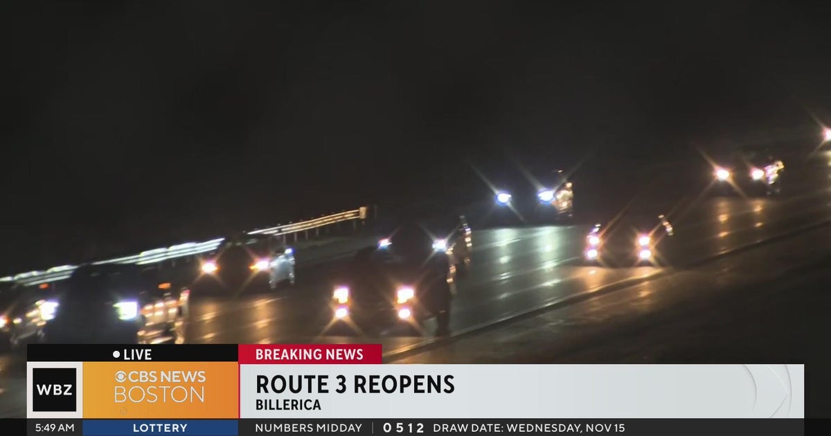 Route 3 in Billerica fully re-opens day after tanker truck crash - CBS ...